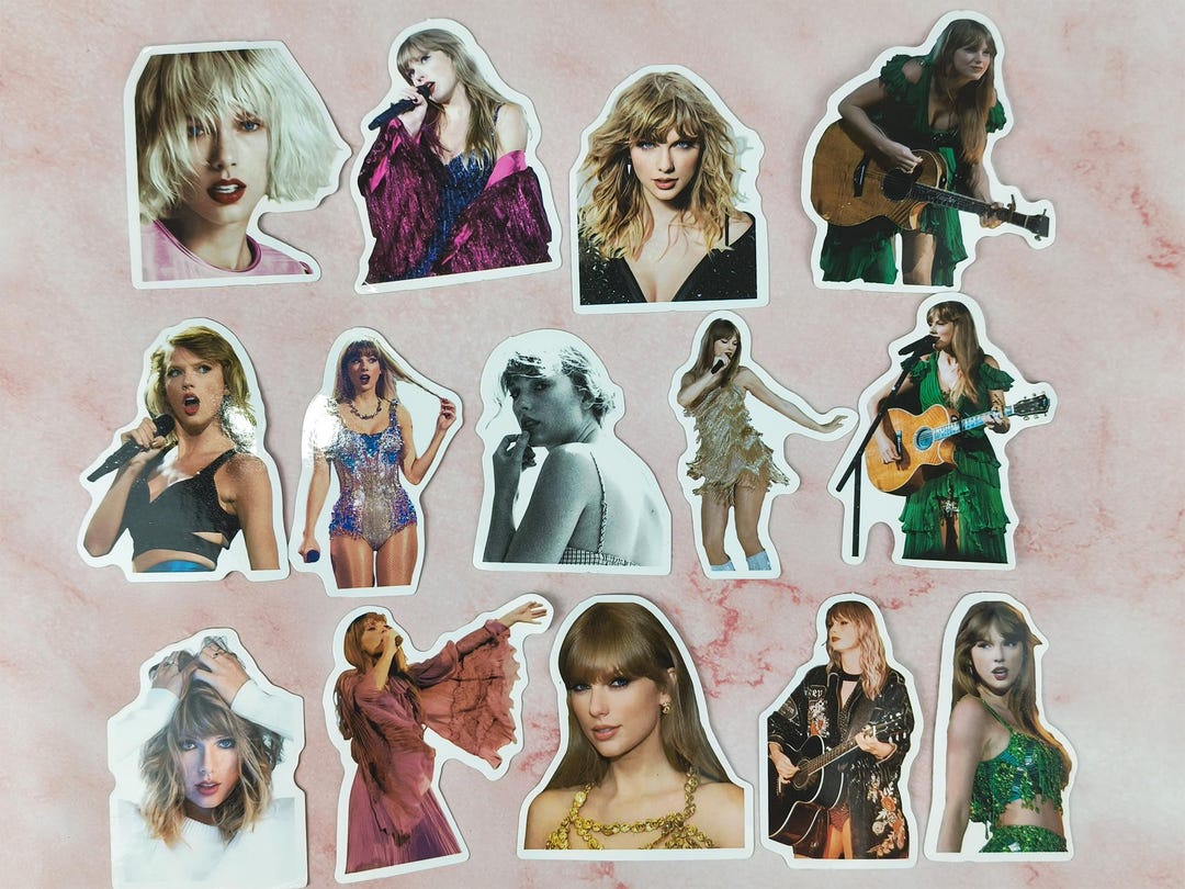 100 Taylor Sticker Pack Taylor Sticker Set Taylor Singer Stickers Music ...