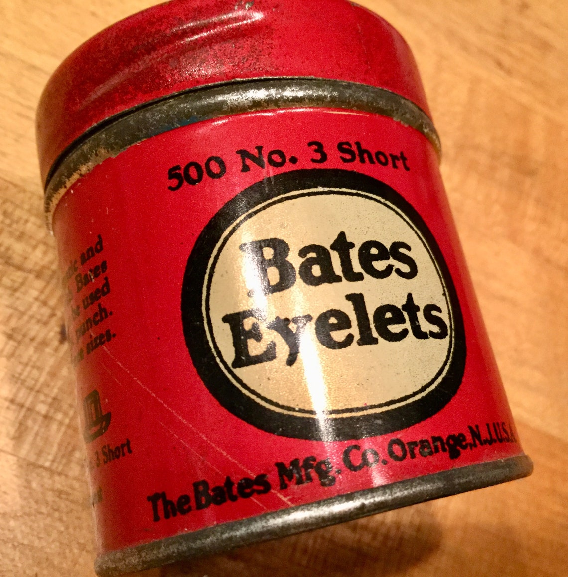 Vintage Bates No. 3 Short Brass Eyelets 500 Count Three Tins - Etsy