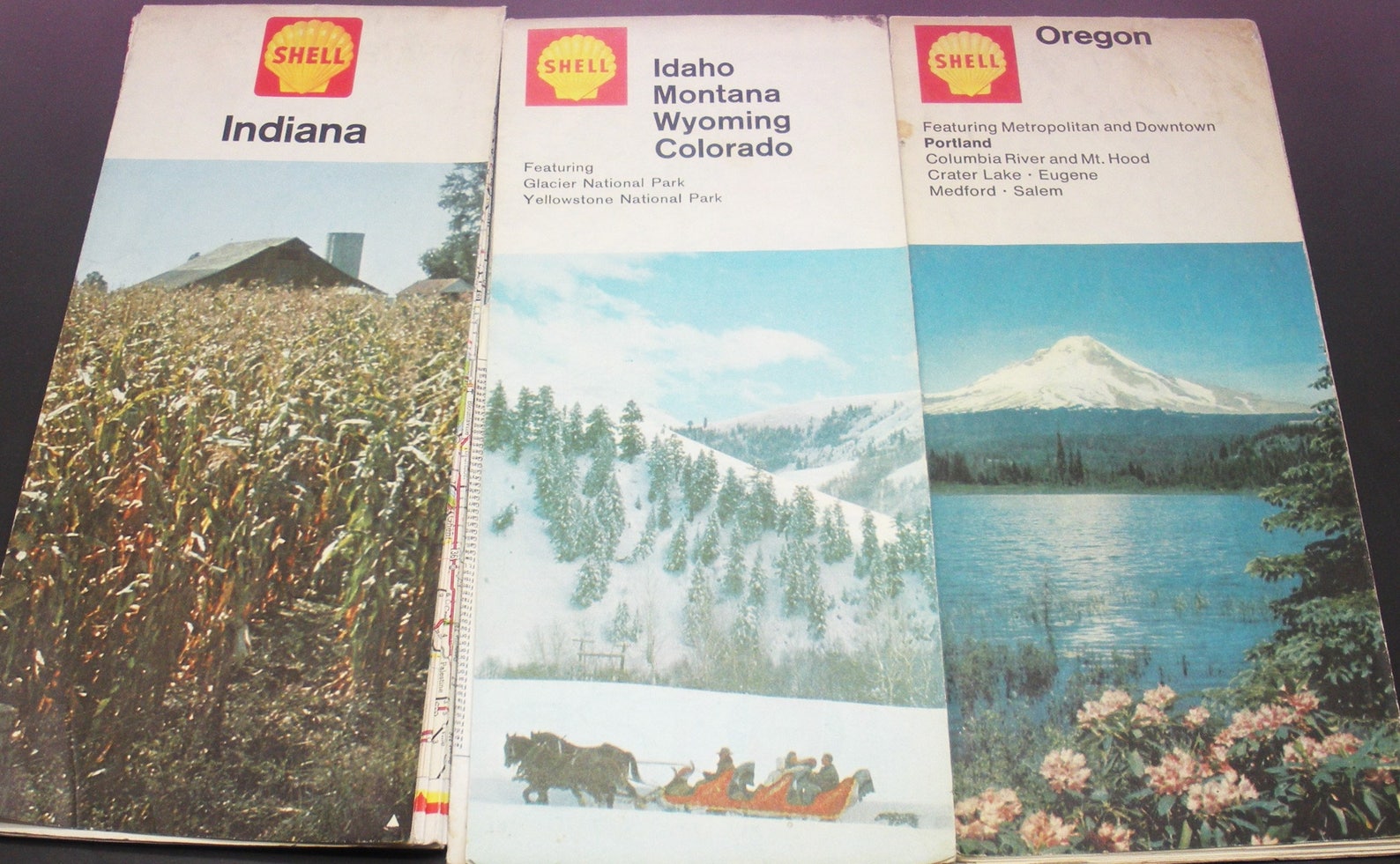 12 Vintage Shell US States and Cities Road Maps 60's 70's - Etsy