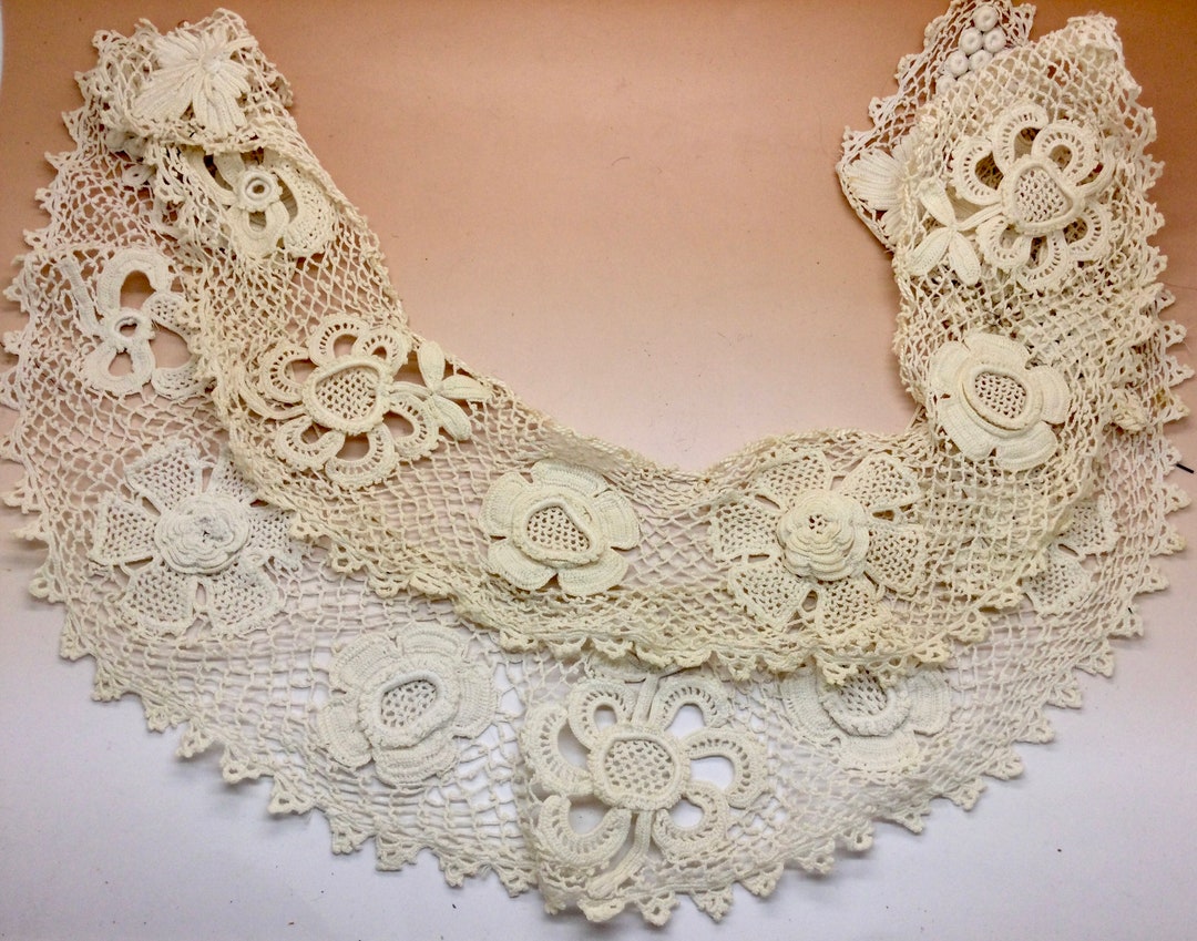 Antique Lace Collars Set of 2 - Etsy