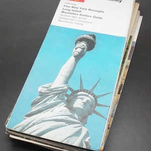 12 Vintage Shell US States and Cities Road Maps 60's 70's - Etsy