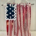 Boho Shabby Chic Rag Flag Patriotic Fabric and Lace American - Etsy