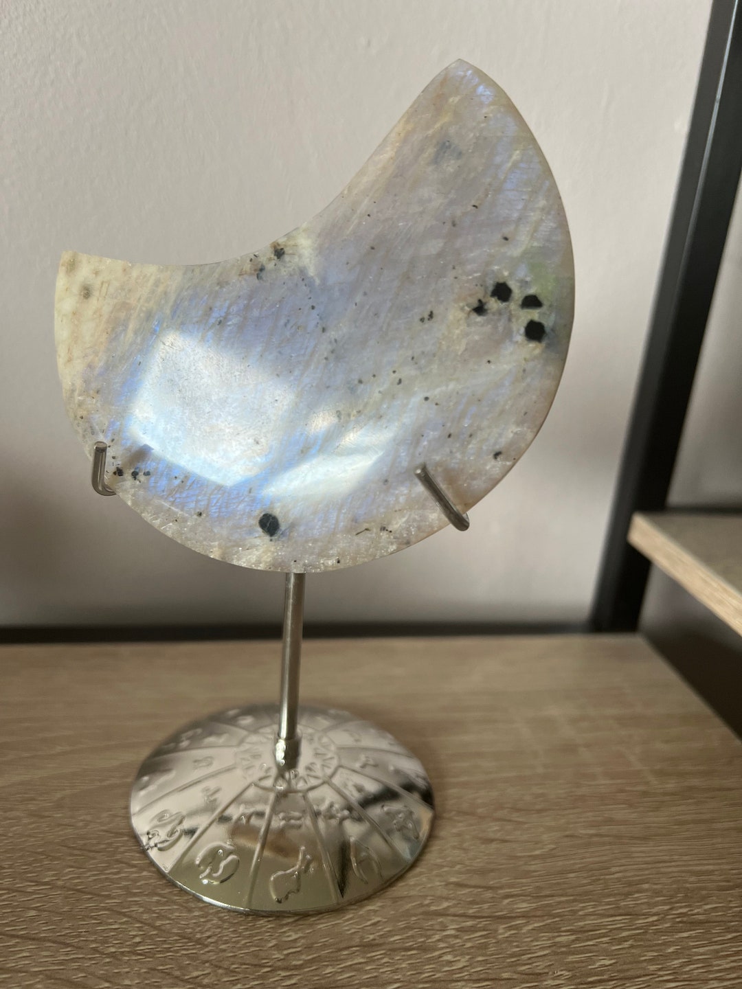 Moonstone Moon With Stand - Etsy