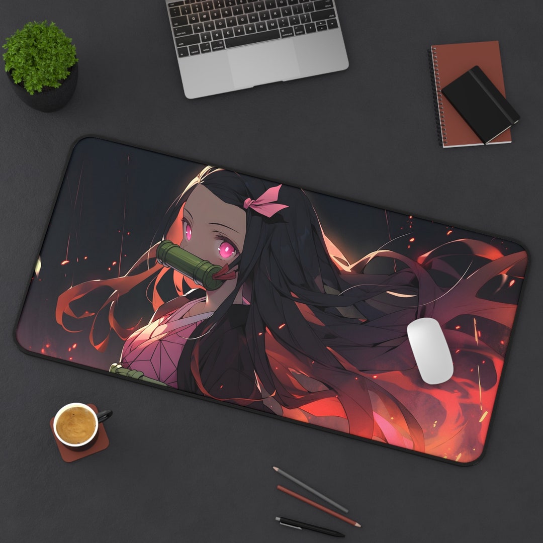 Demon Slayer Desk Mat: Anime Desk Mat, Long Desk Mat, Office Decor ...