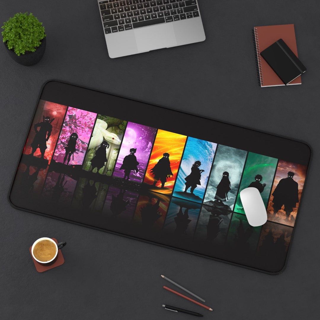 Demon Slayer Desk Mat: Anime Desk Mat, Long Desk Mat, Office Decor ...