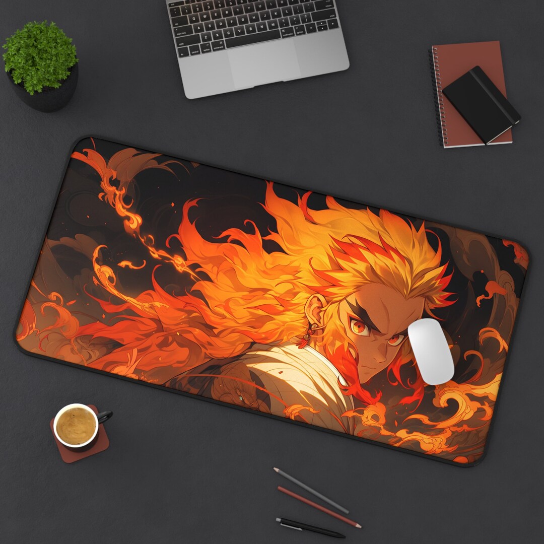 Demon Slayer Desk Mat: Anime Desk Mat, Long Desk Mat, Office Decor ...