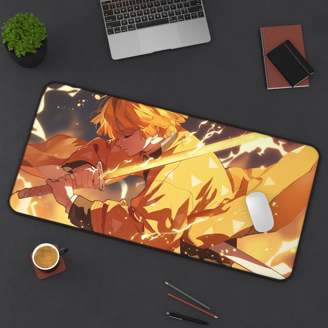 Demon Slayer Desk Mat: Anime Desk Mat, Long Desk Mat, Office Decor ...