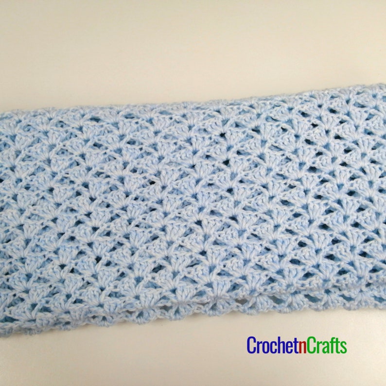 Offset Shell Baby Blanket - PDF Crochet Pattern - Etsy