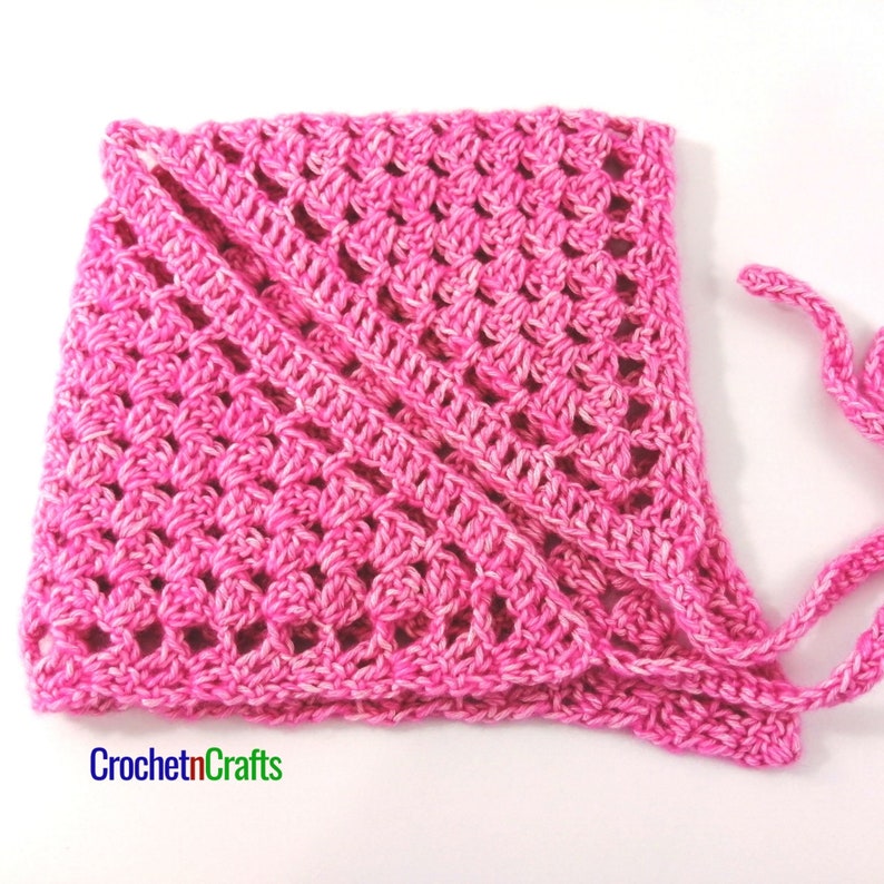 Granny Stitch Crochet Kerchief Pattern - PDF Pattern - Etsy