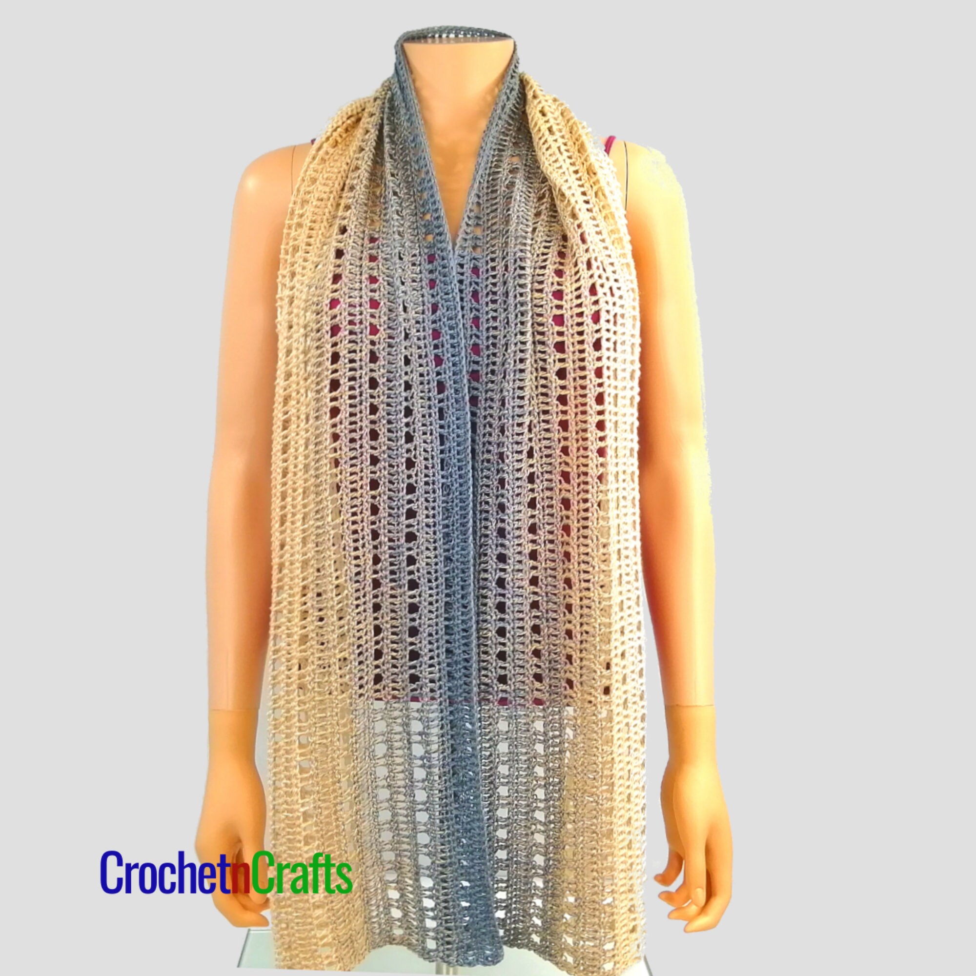 Lightweight Easy Rectangular Crochet Shawl ~ PDF Pattern - Etsy