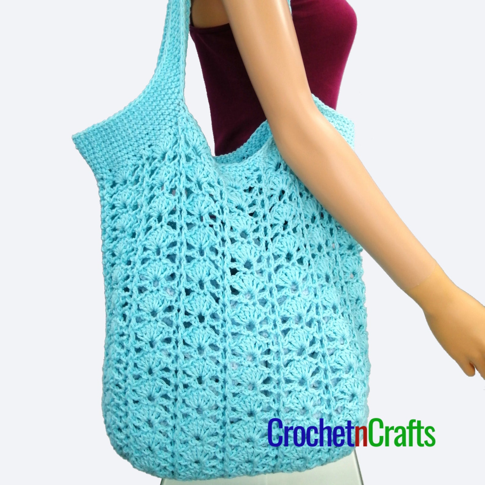 Over-the-shoulder Crochet Bag PDF Pattern - Etsy