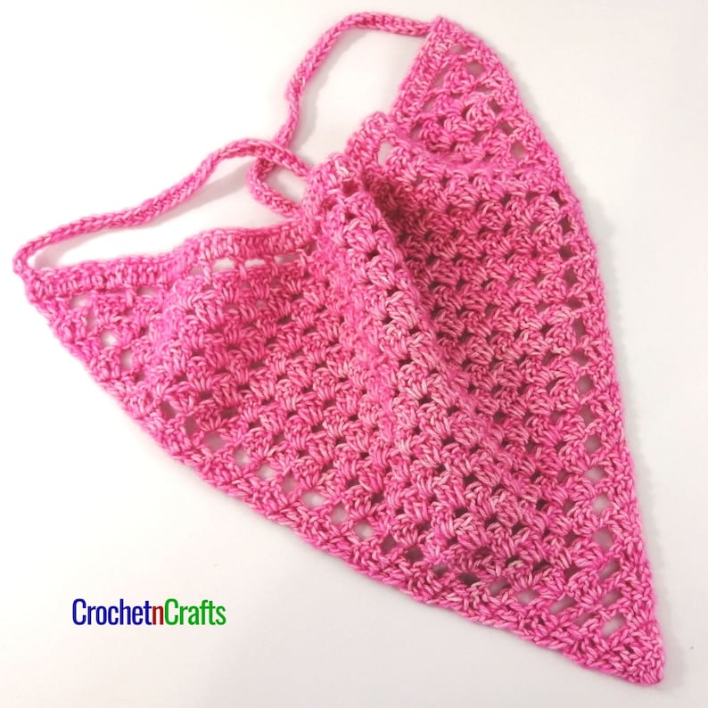 Granny Stitch Crochet Kerchief Pattern PDF Pattern - Etsy