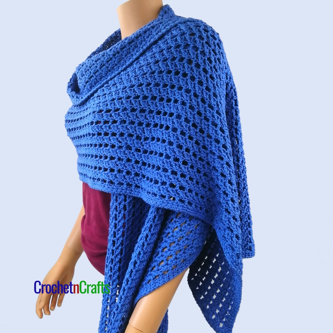 Rectangular Shawl Crochet Pattern - Etsy