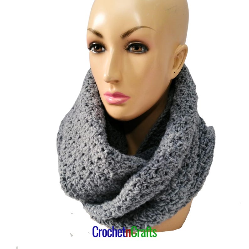Blossom Stitch Crochet Infinity Cowl - PDF Pattern - Etsy