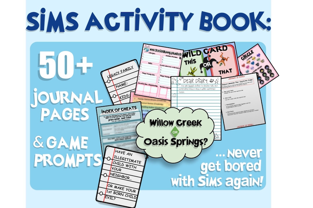Sims 4 Activity Journal (w/ Legacy Tracker, Sim Biography, Fun Gameplay ...