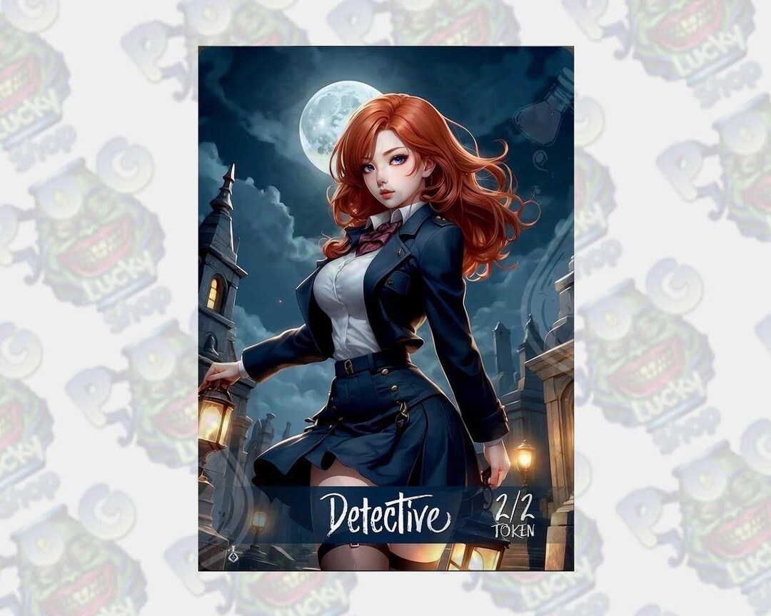 Detective Full Art Mtg Proxy Custom Card Holographic - Etsy