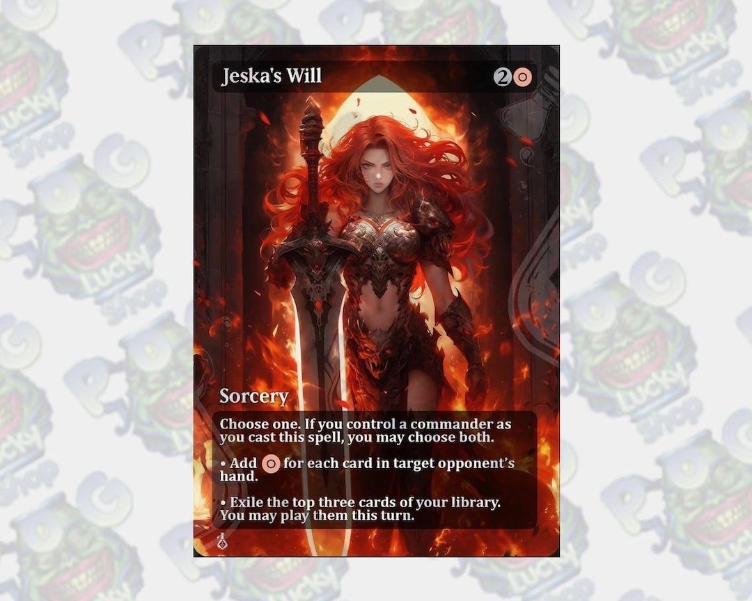 Jeska's Will Full Art Mtg Proxy Custom Card Holographic - Etsy