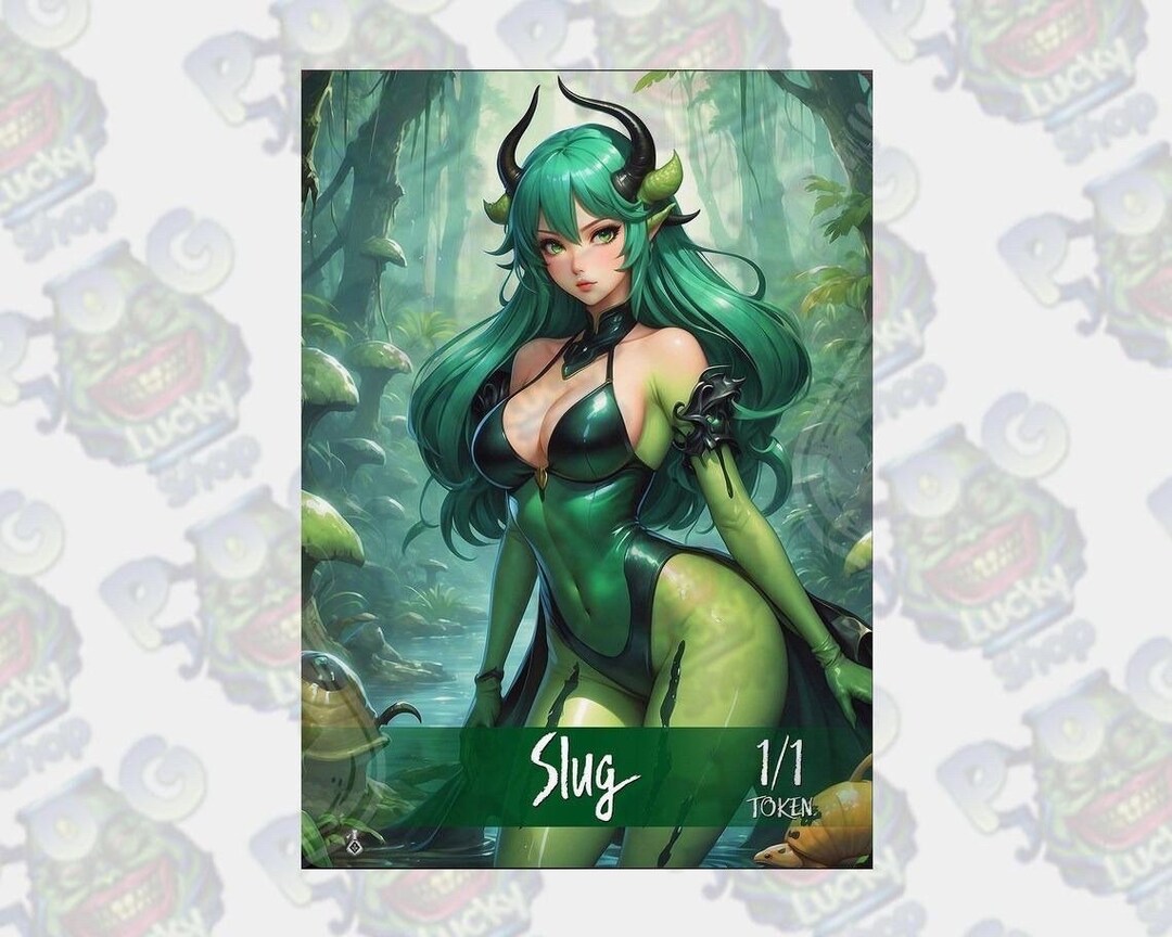 Token Slug Full Art Mtg Proxy Custom Card Holographic - Etsy
