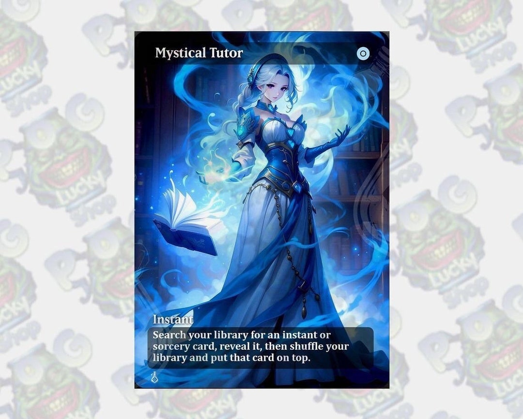 Mystical Tutor Full Art Mtg Proxy Custom Card Holographic - Etsy