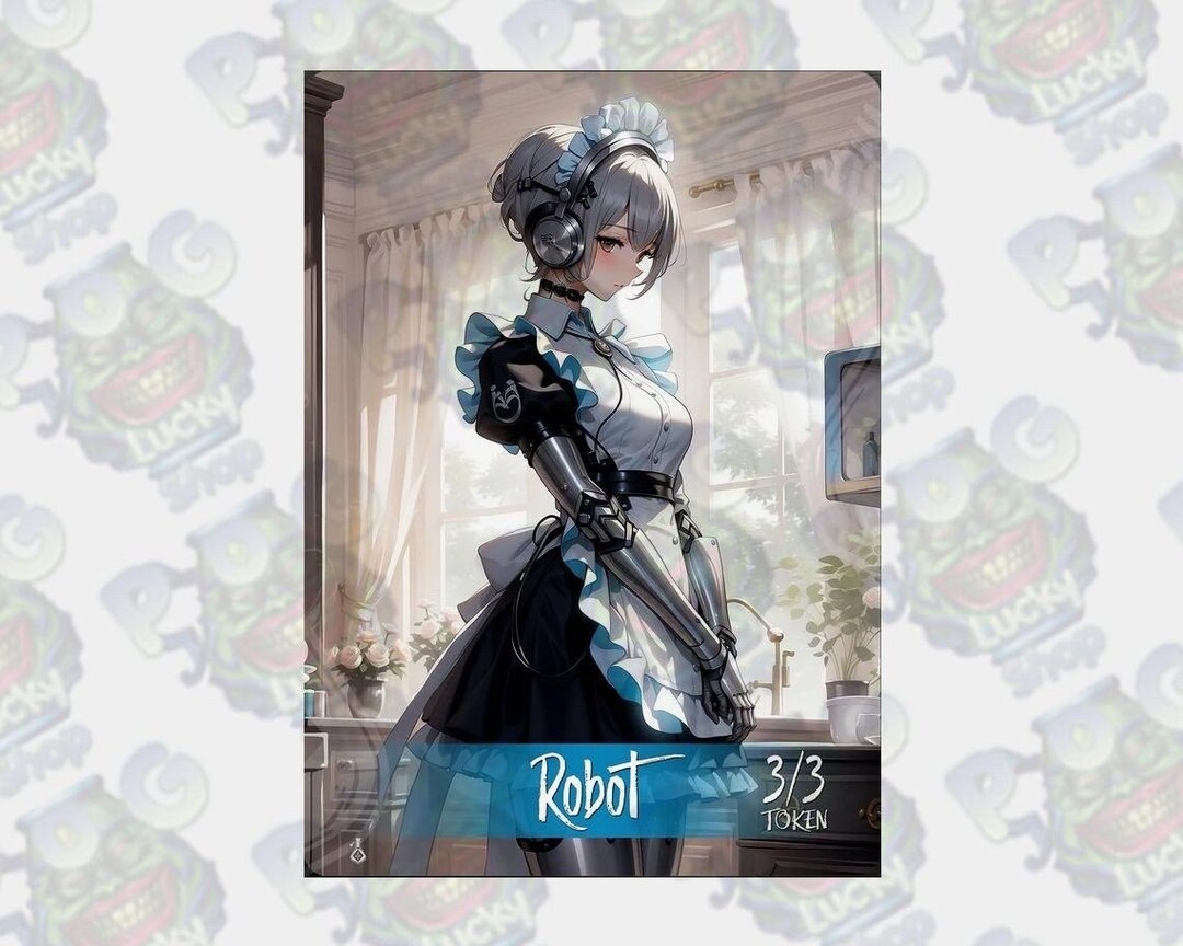 Token Robot Full Art Mtg Proxy Custom Card Holographic - Etsy