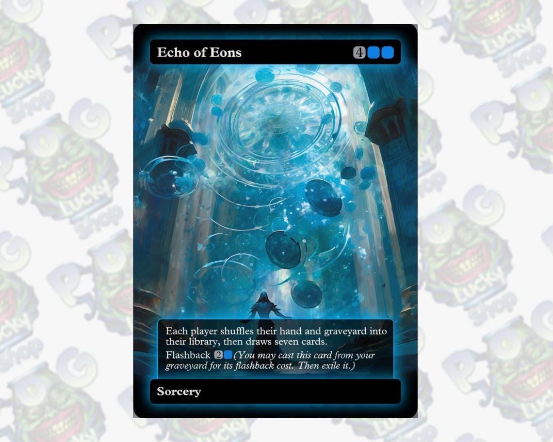 Echo of Eons Full Art Mtg Proxy Custom Card Holographic - Etsy