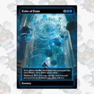 Echo of Eons Full Art Mtg Proxy Custom Card Holographic - Etsy