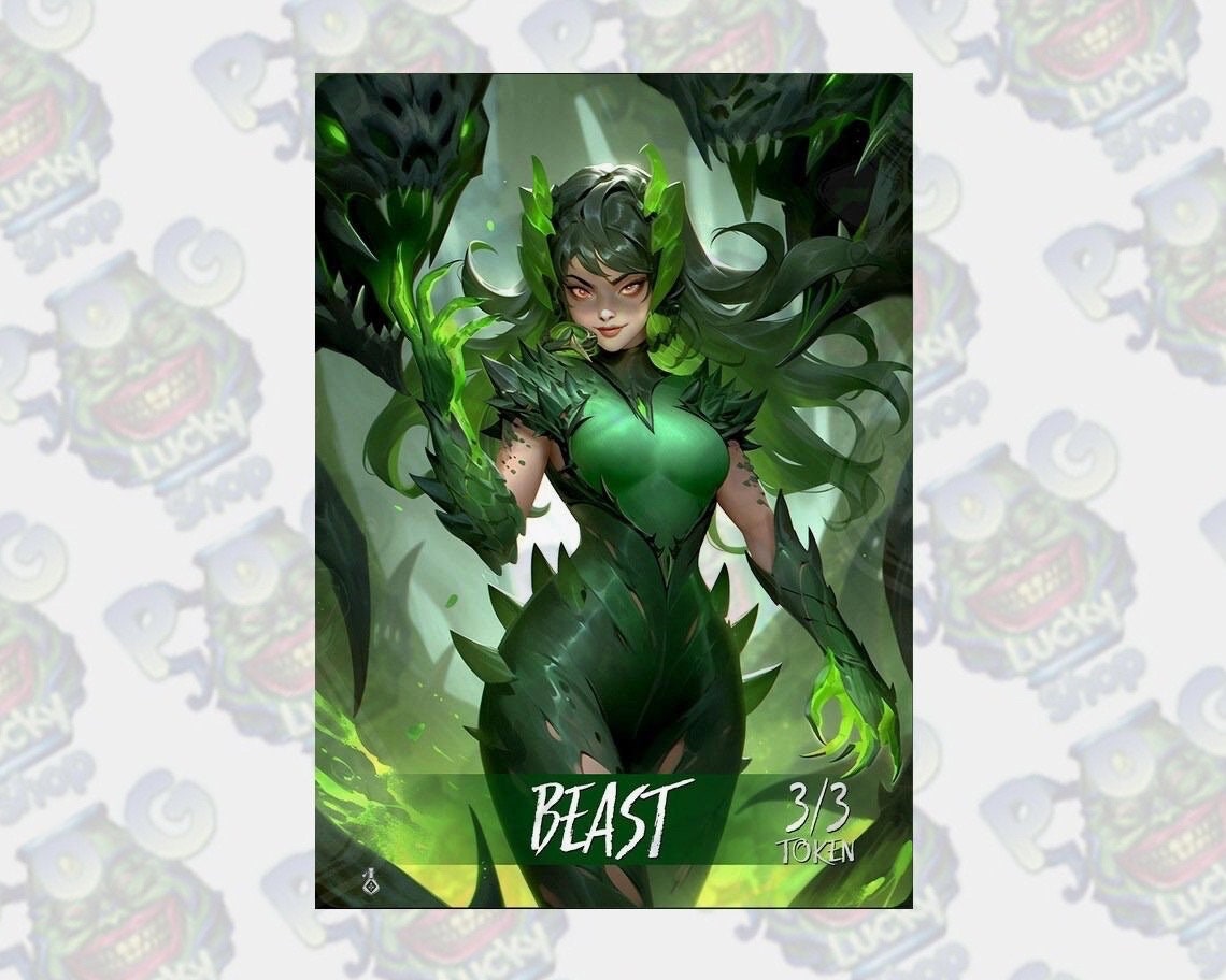 Token Beast Full Art Mtg Proxy Custom Card Holographic - Etsy