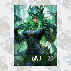 Token Kavu Full Art Mtg Proxy Custom Card Holographic - Etsy