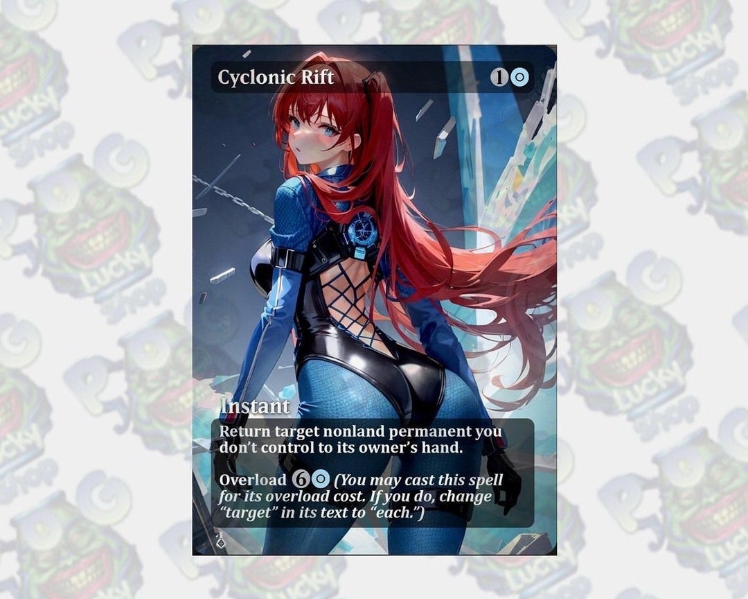 Cyclonic Rift Full Art Mtg Proxy Custom Card Holographic - Etsy