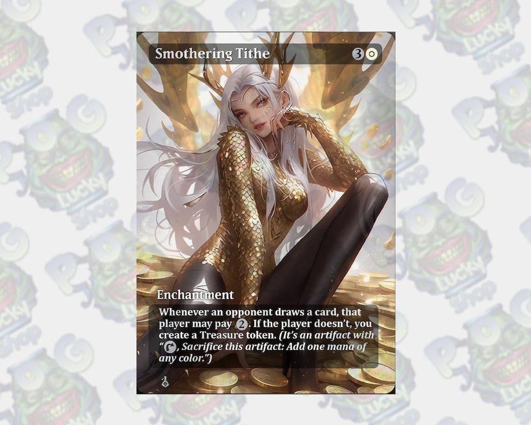 Smothering Tithe Full Art Mtg Proxy Custom Card Holographic - Etsy