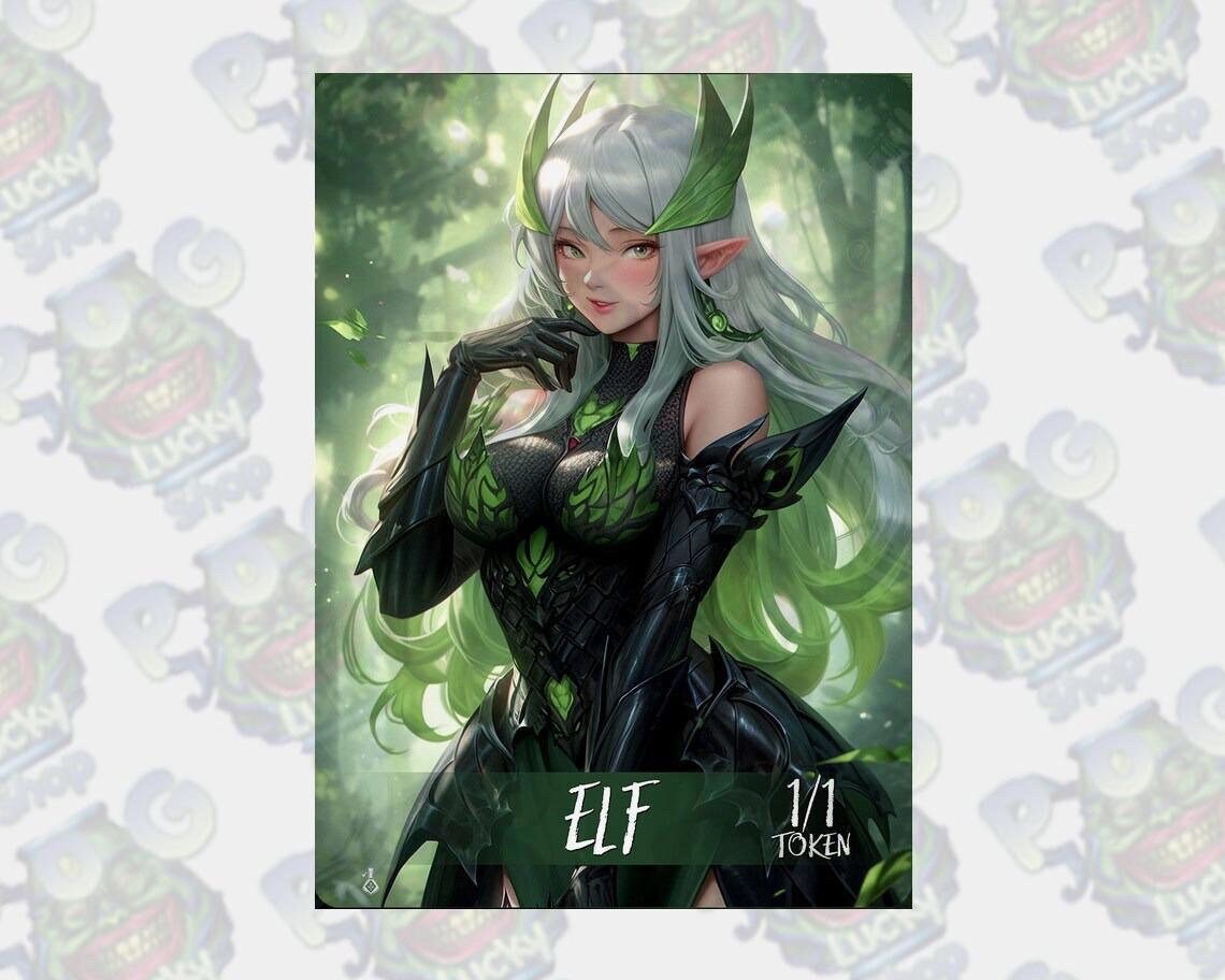 Token Elf Full Art Mtg Proxy Custom Card Holographic - Etsy