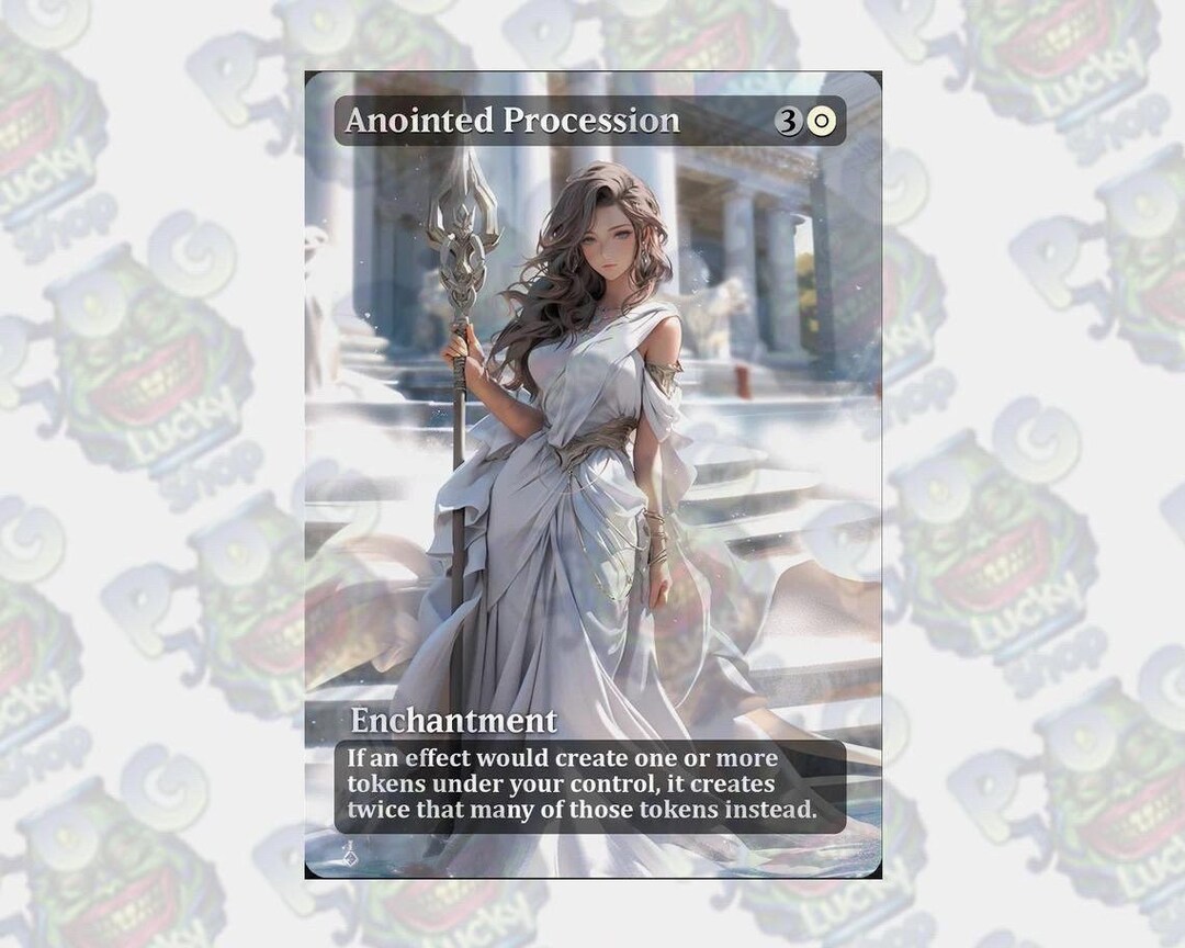 Anointed Procession Full Art Mtg Proxy Custom Card Holographic - Etsy