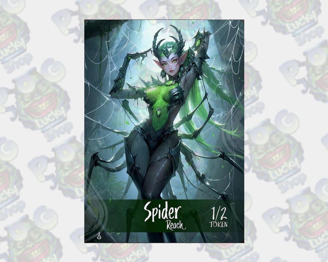 Token Spider Reach Full Art Mtg Proxy Custom Card Holographic - Etsy