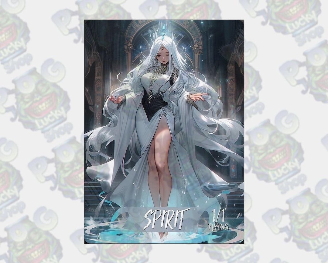 Token Spirit Full Art Mtg Proxy Custom Card Holographic - Etsy