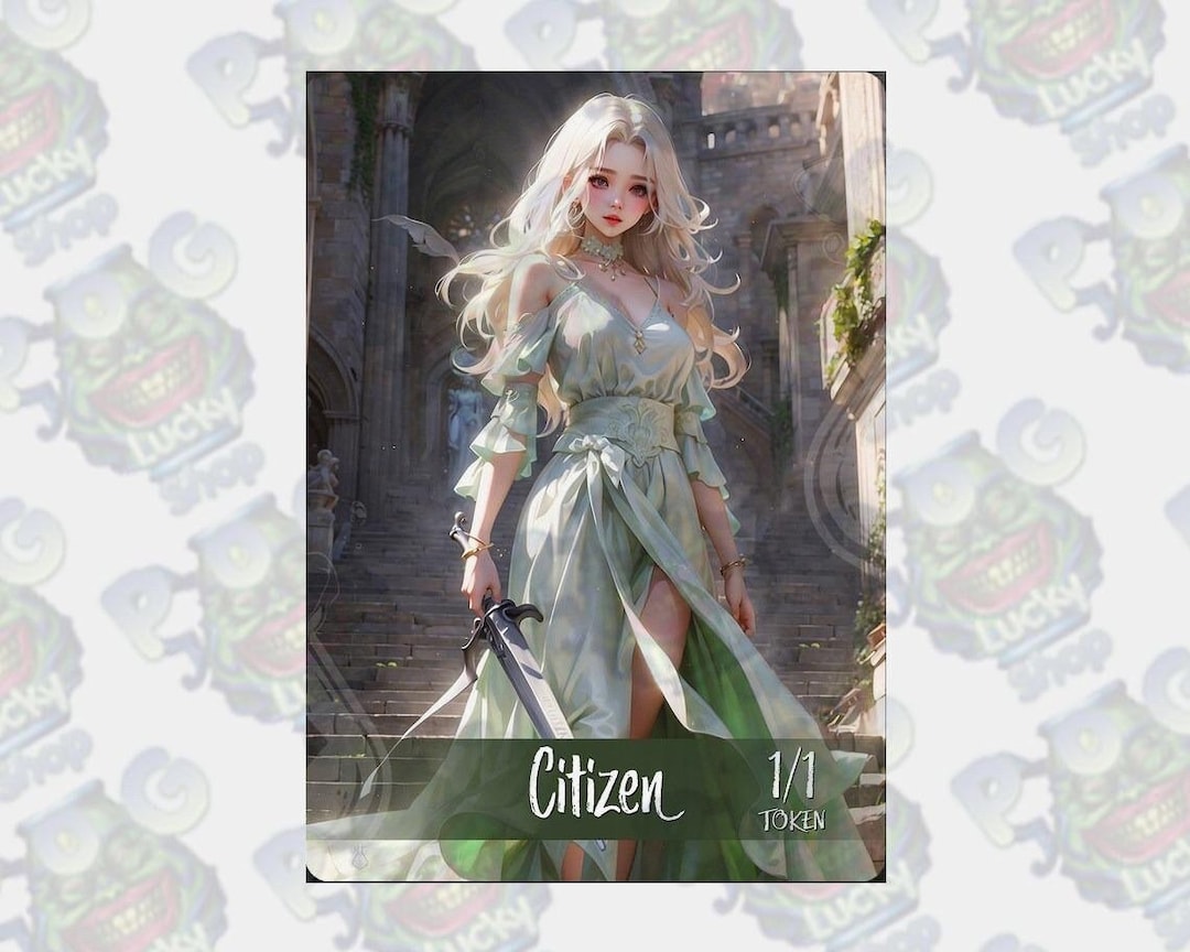Token Citizen Full Art Mtg Proxy Custom Card Holographic - Etsy