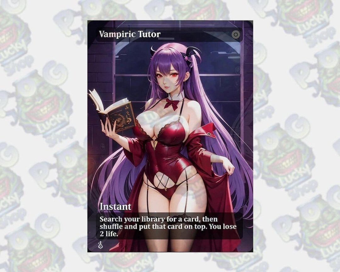 Vampiric Tutor Full Art Mtg Proxy Custom Card Holographic - Etsy