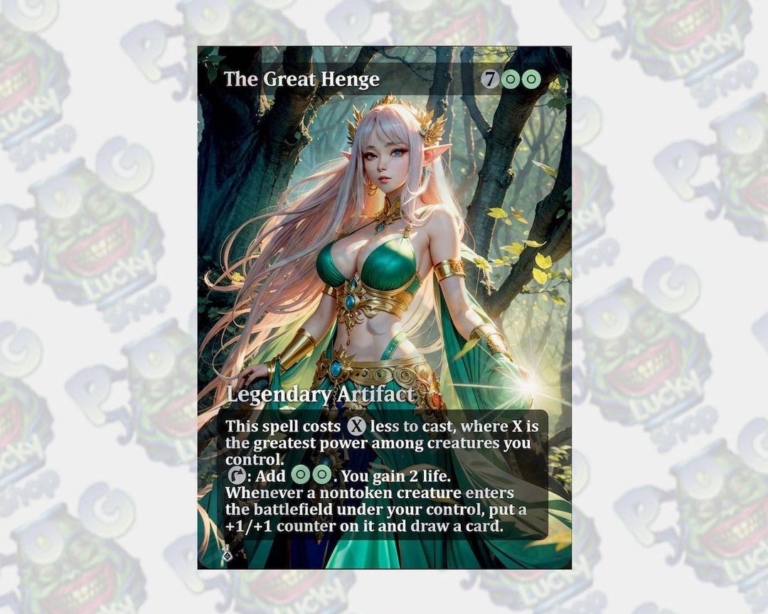 The Great Henge Full Art Mtg Proxy Custom Card Holographic - Etsy