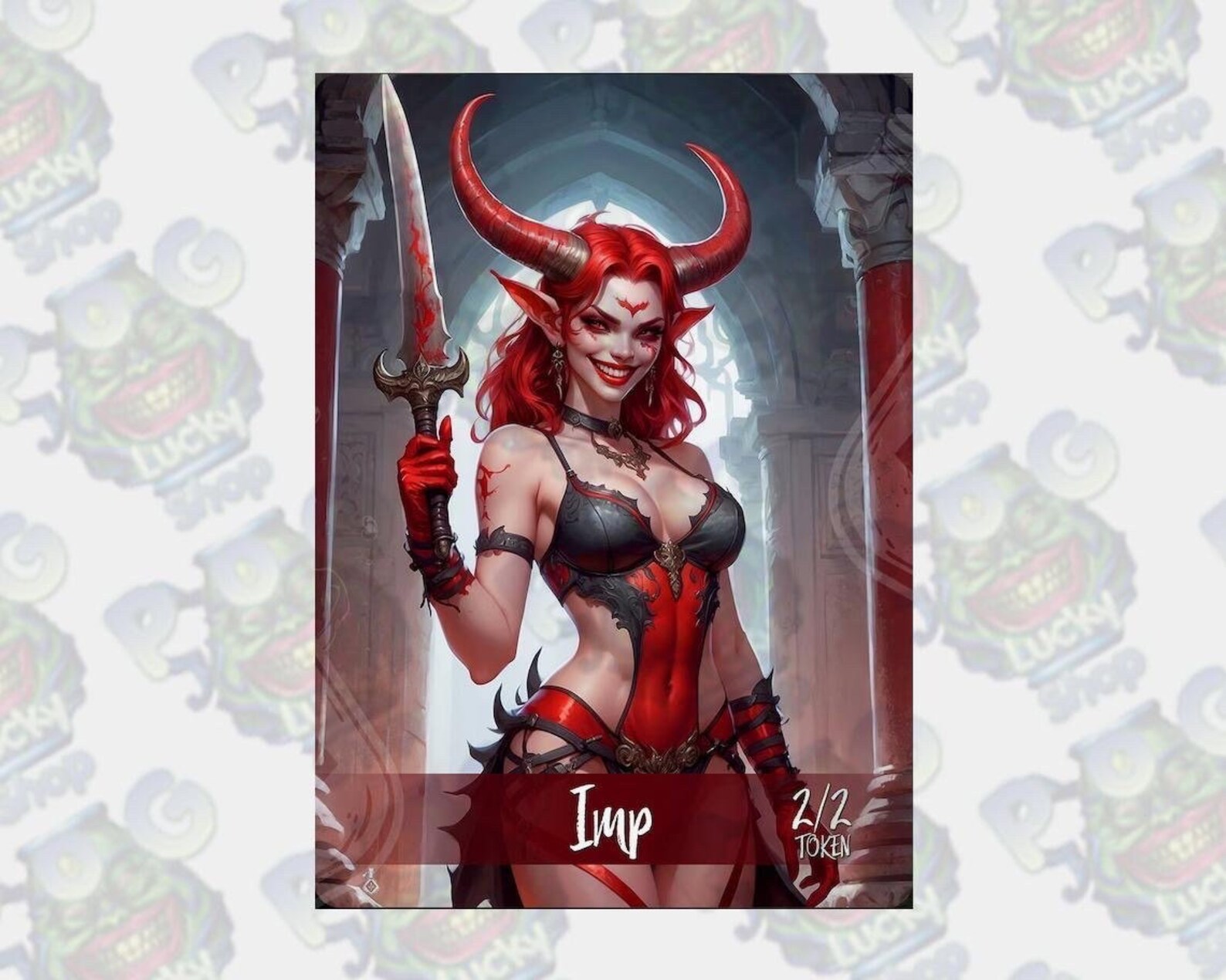 Token Imp Full Art Mtg Proxy Custom Card Holographic - Etsy