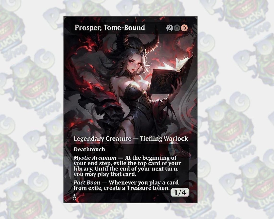 Prosper, Tome-bound Full Art Mtg Proxy Custom Card Holographic - Etsy