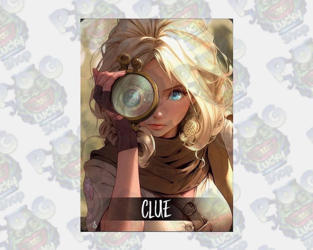 Token Clue Full Art Mtg Proxy Custom Card Holographic - Etsy