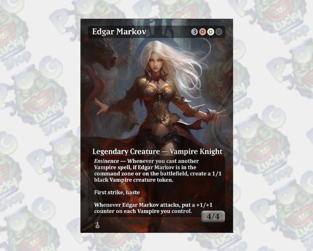Edgar Markov Full Art Mtg Proxy Custom Card Holographic - Etsy