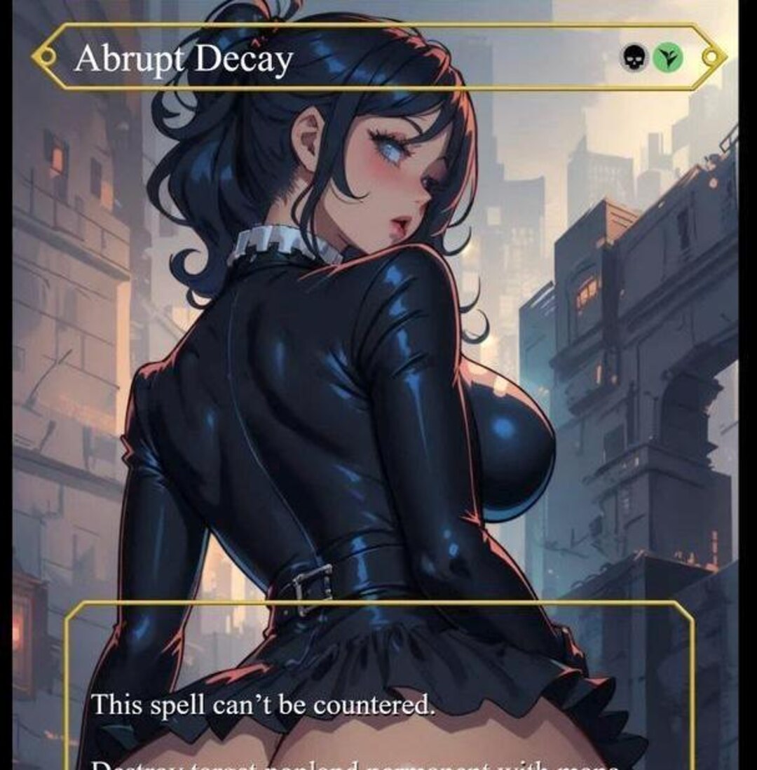 Abrupt Decay Full Art Mtg Proxy Custom Card Holographic - Etsy