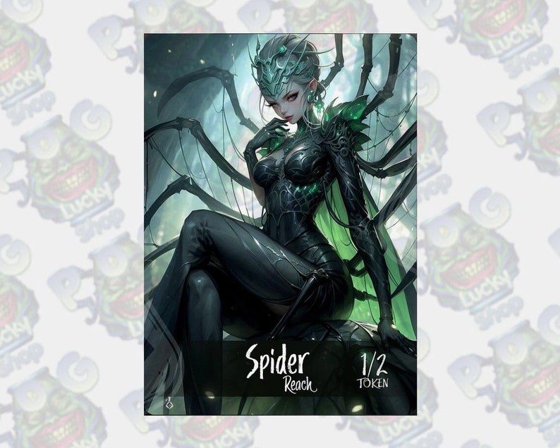 Token Spider Reach Full Art Mtg Proxy Custom Card Holographic - Etsy