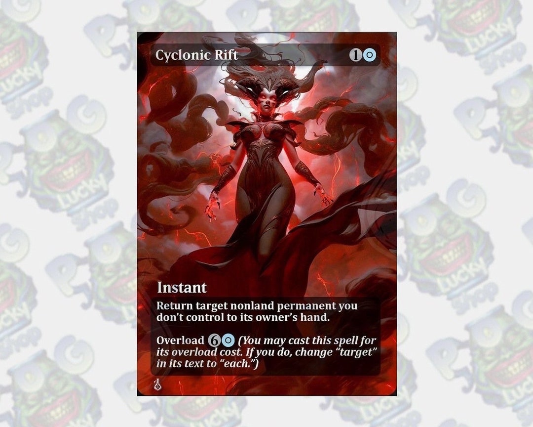 Cyclonic Rift Full Art Mtg Proxy Custom Card Holographic - Etsy
