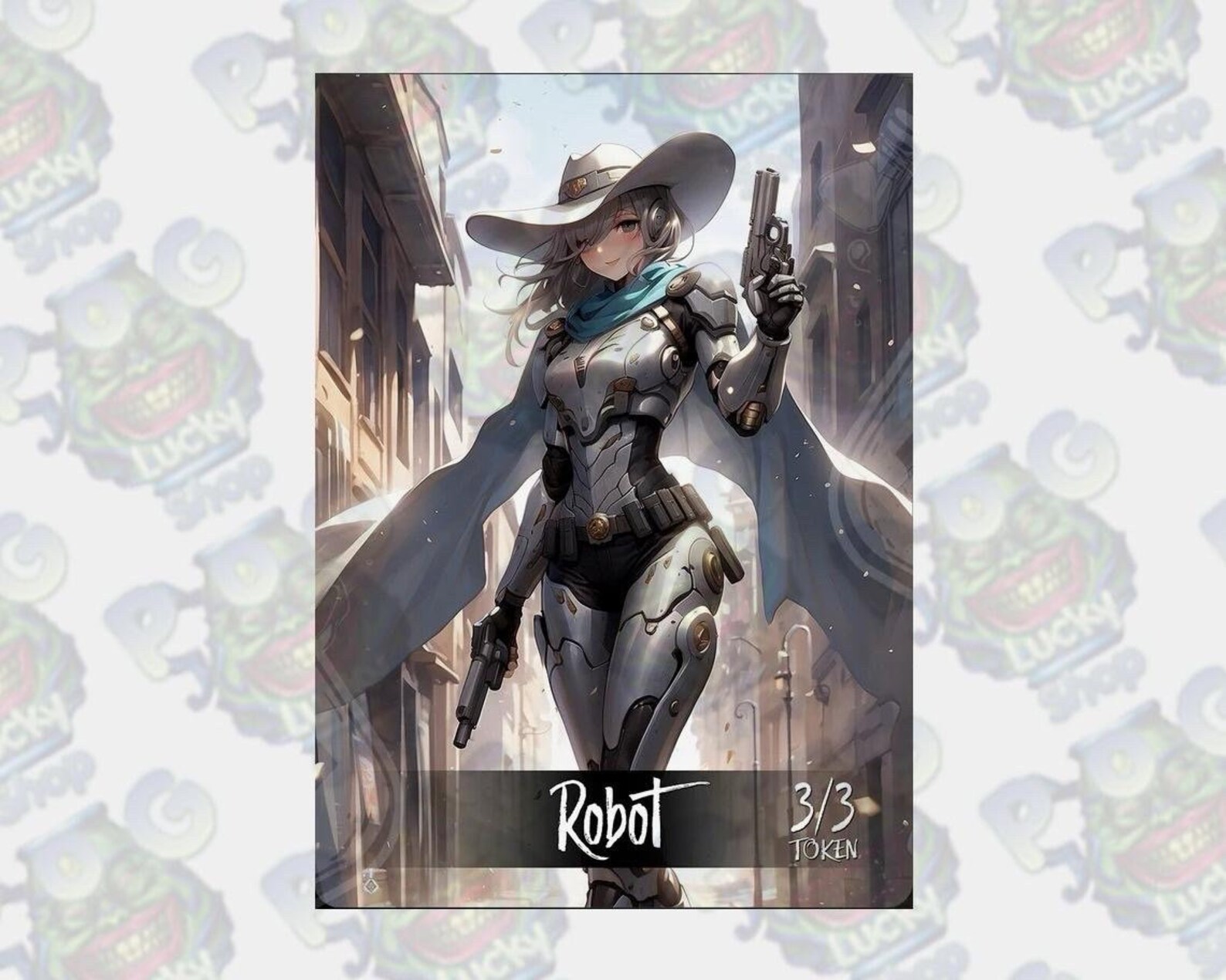 Token Robot Full Art Mtg Proxy Custom Card Holographic - Etsy
