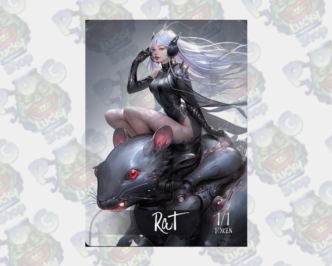 Token Rat Full Art Mtg Proxy Custom Card Holographic - Etsy