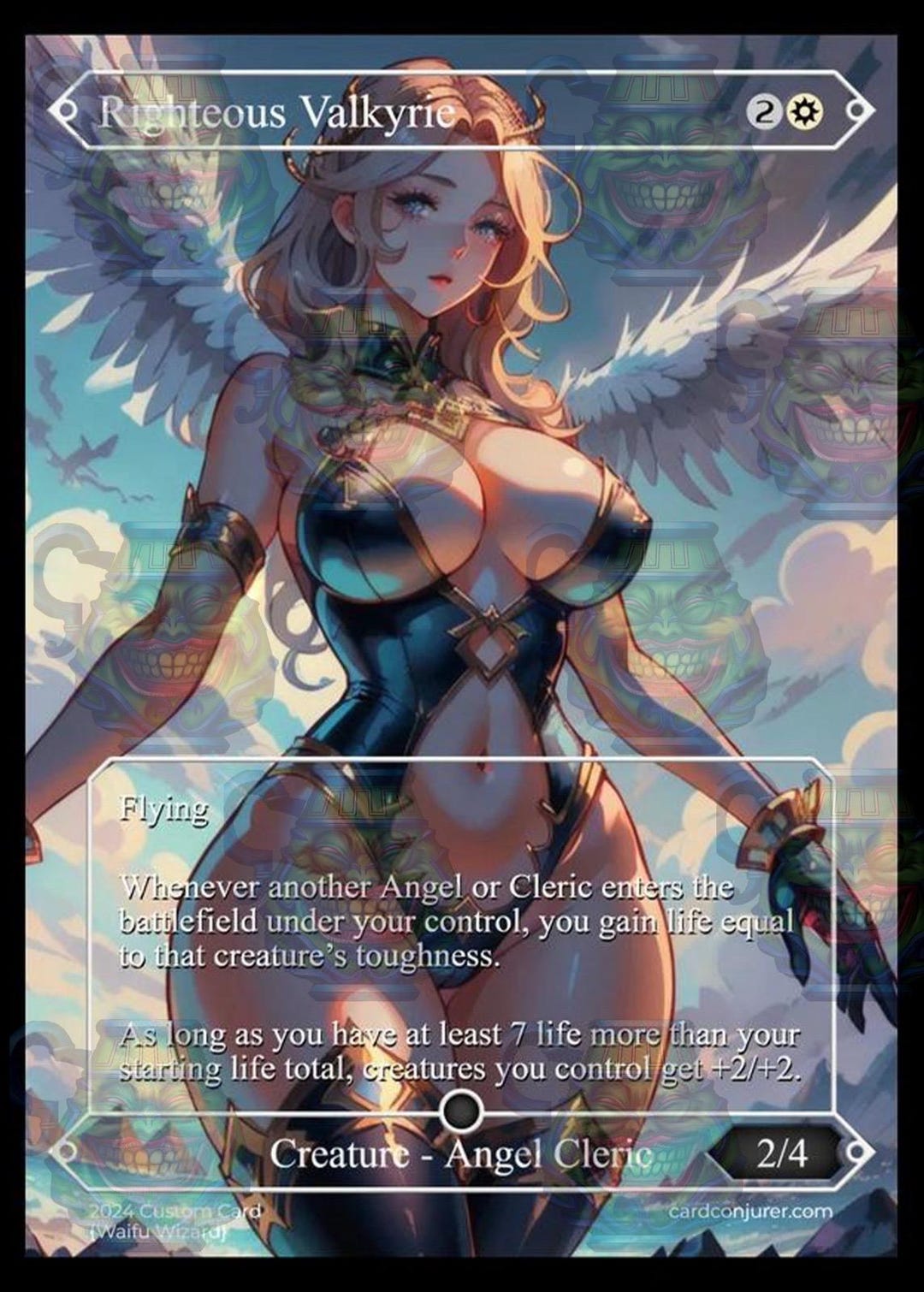 Righteous Valkyrie Full Art Mtg Proxy Custom Card Holographic - Etsy
