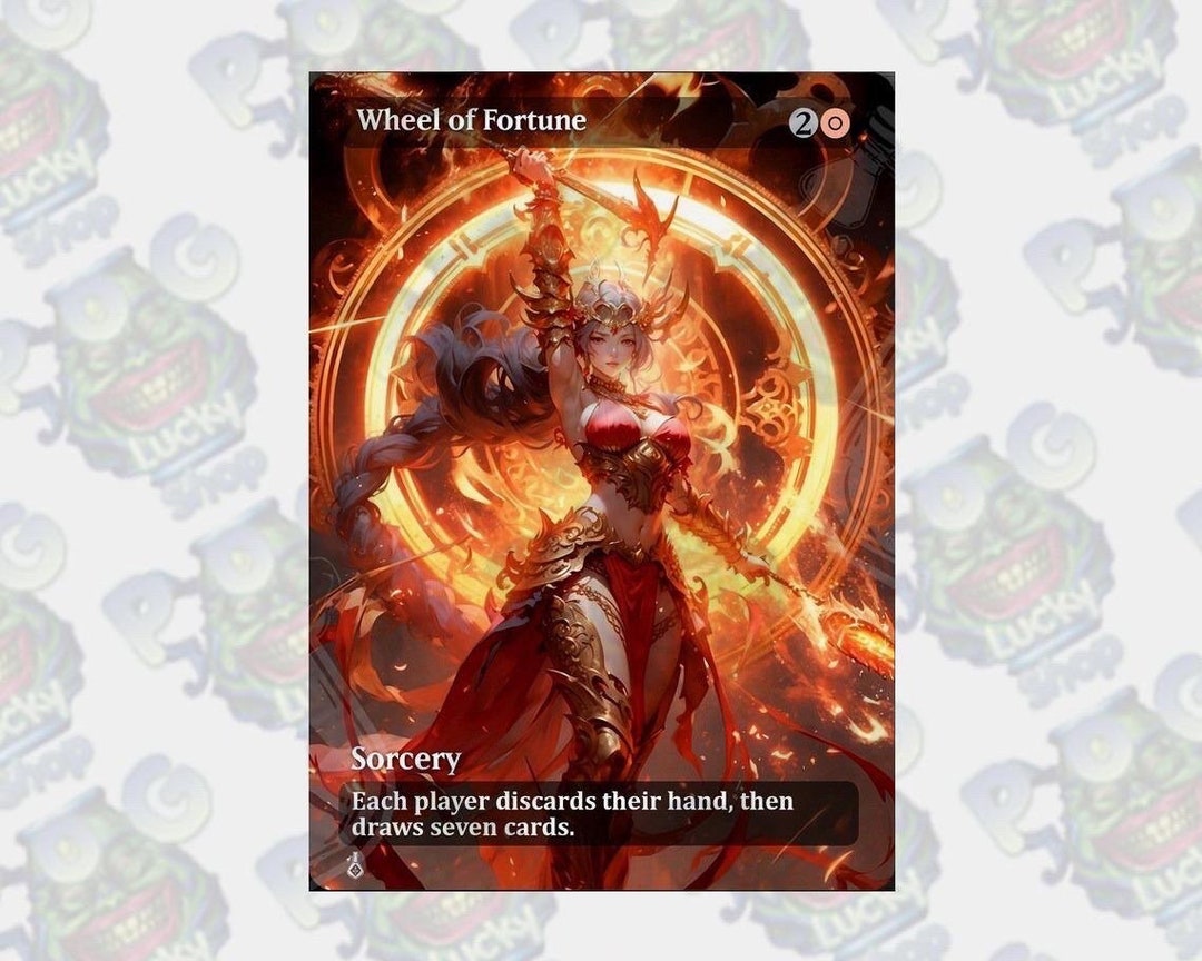 Wheel of Fortune Full Art Mtg Proxy Custom Card Holographic - Etsy