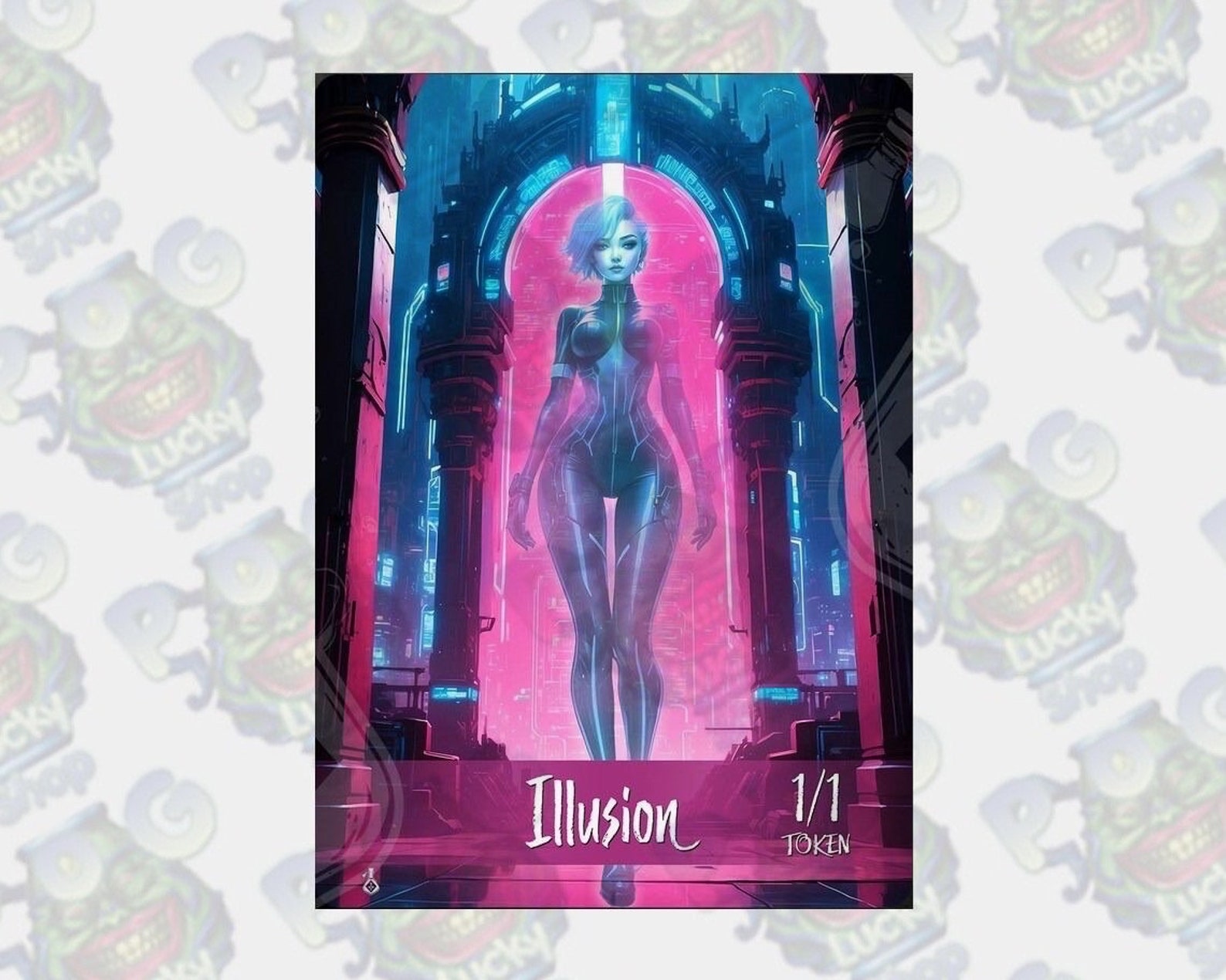 Token Illusion Full Art Mtg Proxy Custom Card Holographic - Etsy