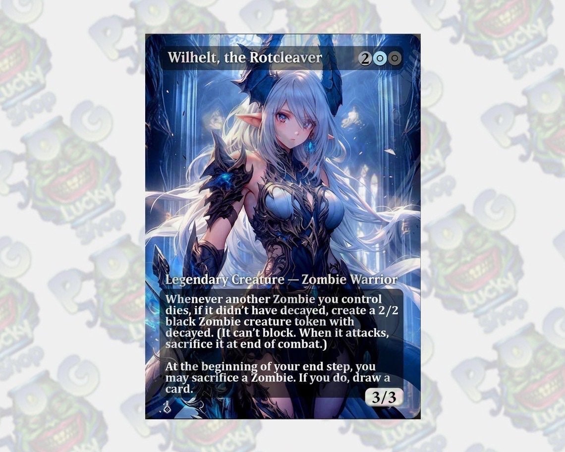 Wilhelt,the Rotcleaver Full Art Mtg Proxy Custom Card Holographic - Etsy